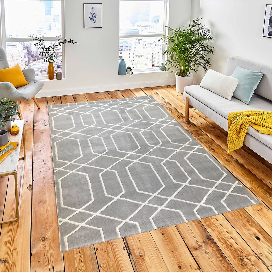 Living Room Rugs Grey Modern Rug Living Room Rugs Small Large Bedroom ...
