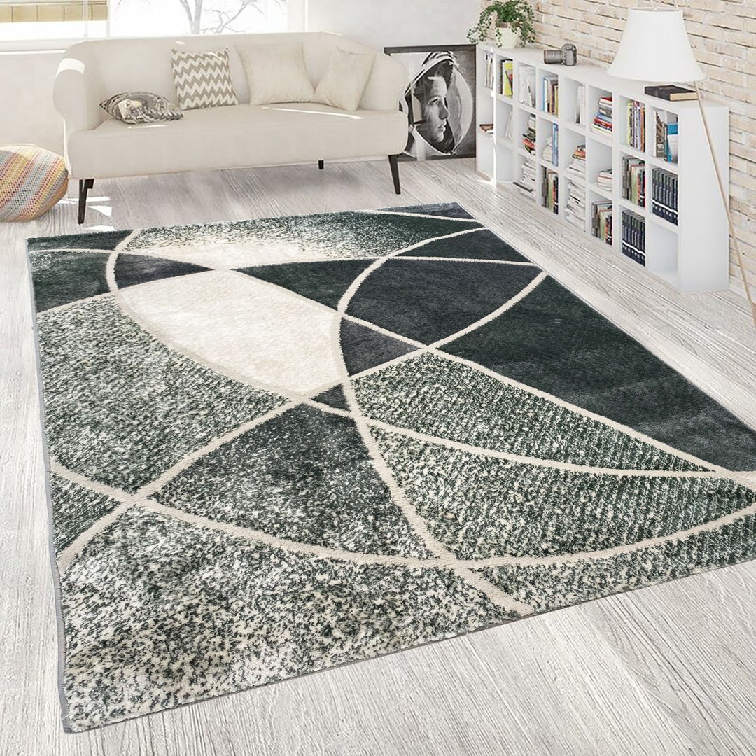 Living Room Rugs Luxury Large Modern Apple Green Rugs Bedroom Living ...
