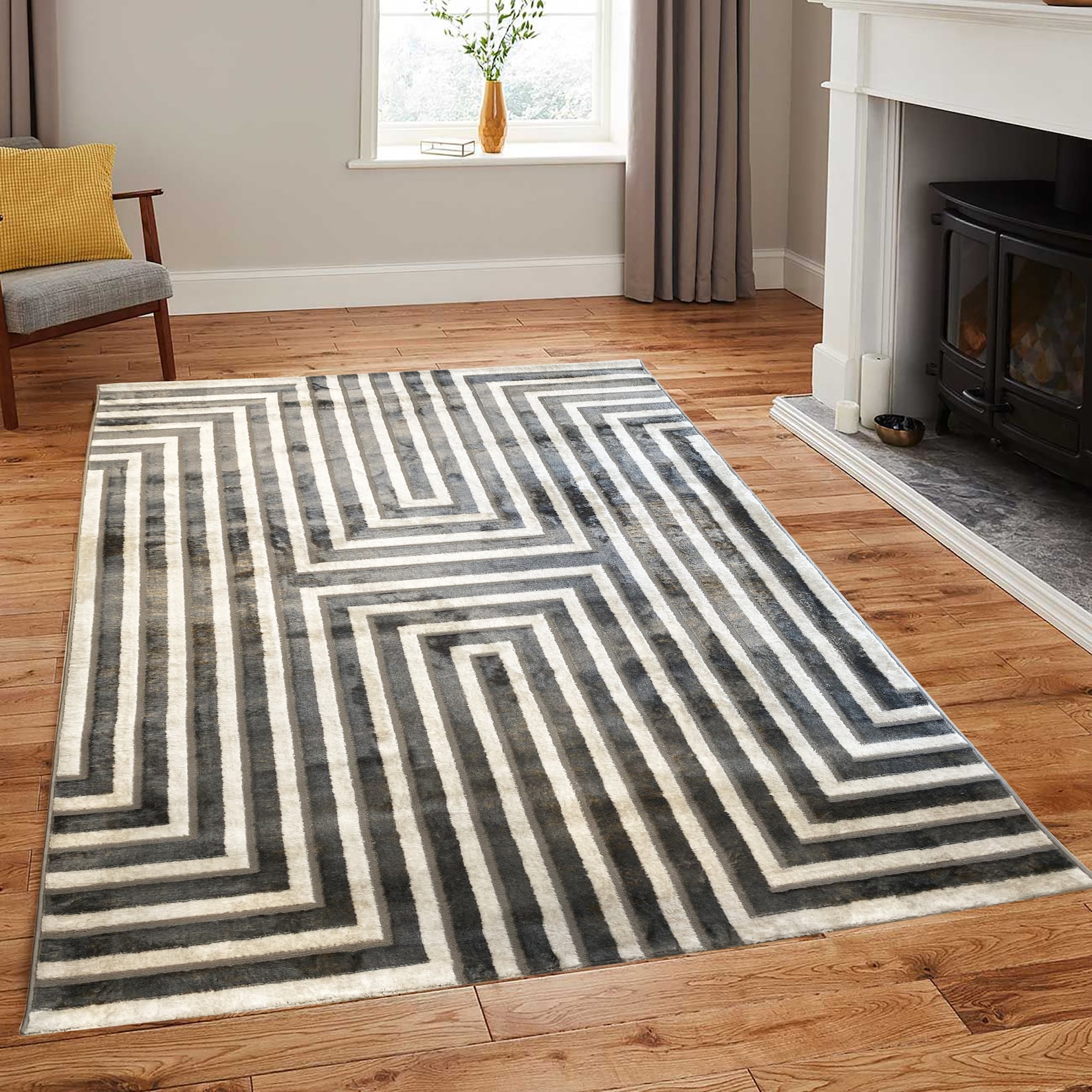 Rugs Mats Geometric Pattern Grey Colour Livingroom Rugs Modern - Etsy