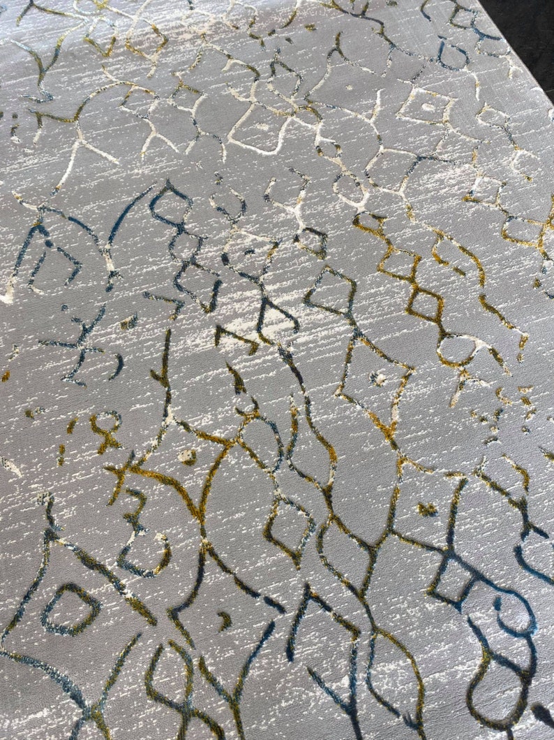 Moroccan Pattern Grey Modern Abstracts Tick Rugs Carpet Luxe - Etsy UK