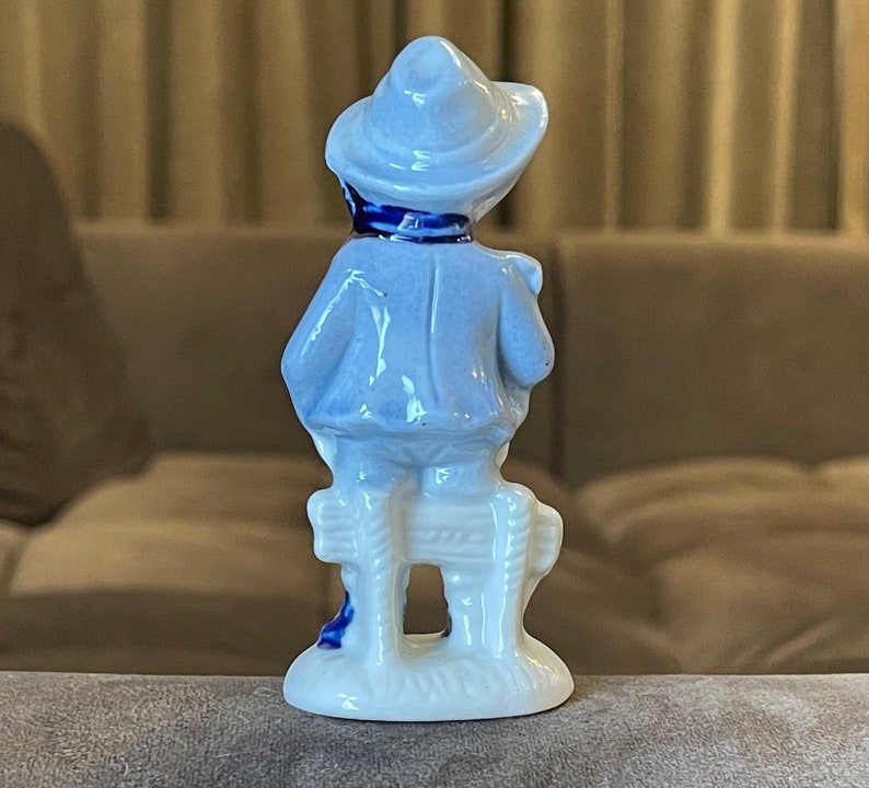 Porcelain Little Boy Figurine the Boy is Happy to Have a Bunny - Etsy