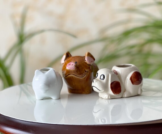 Pig shaped boxs, mini porcelain trinket boxs sharped … - Gem
