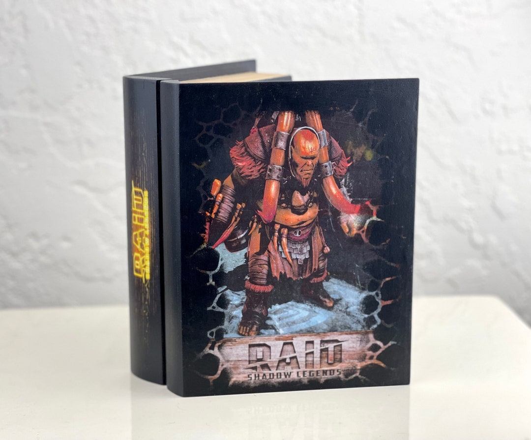 Gift for Gamer, Personalized Video Game Character Stash Book "the Raid ...