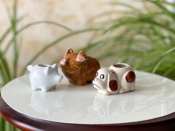 Pig shaped boxs, mini porcelain trinket boxs sharped … - Gem