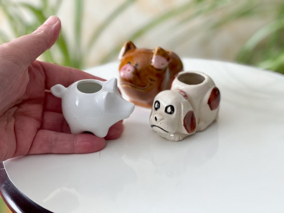 Pig shaped boxs, mini porcelain trinket boxs sharped … - Gem