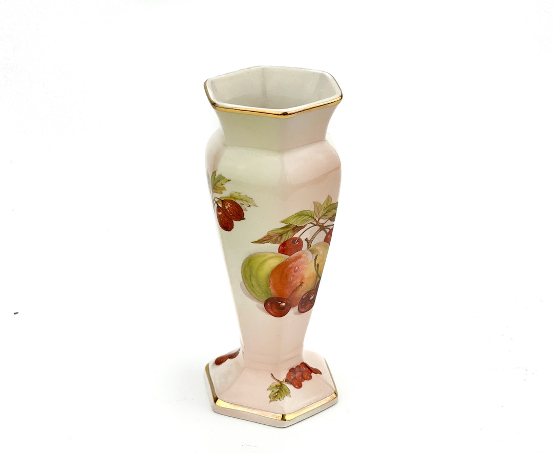Small Vase, Royal Worcester Palissy Royale Collection Fruit Posy Vase ...