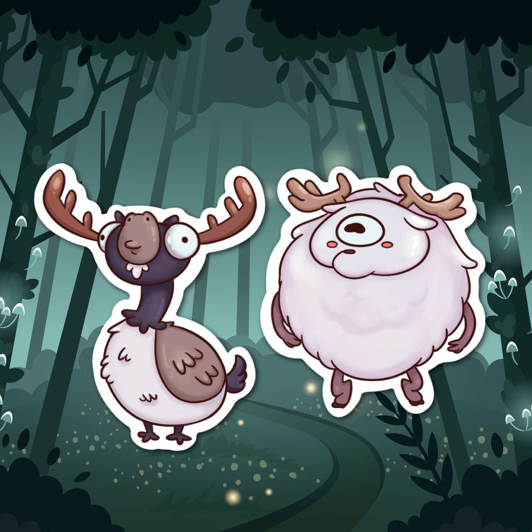 Don't Starve Together DST Game Fanart Sticker Pack - Glossy White Vinyl ...