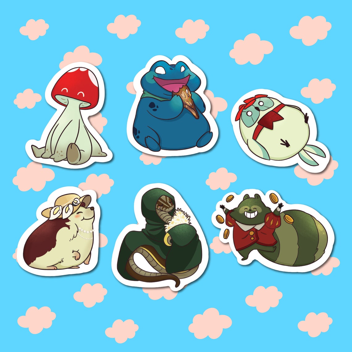 Kawaii Cute Spiritfarer Sticker Set Game Illustration Fanart - Etsy