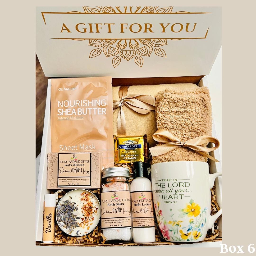 Comforting Sympathy Spa Basket, Bereavement Self-care Package for Grief ...