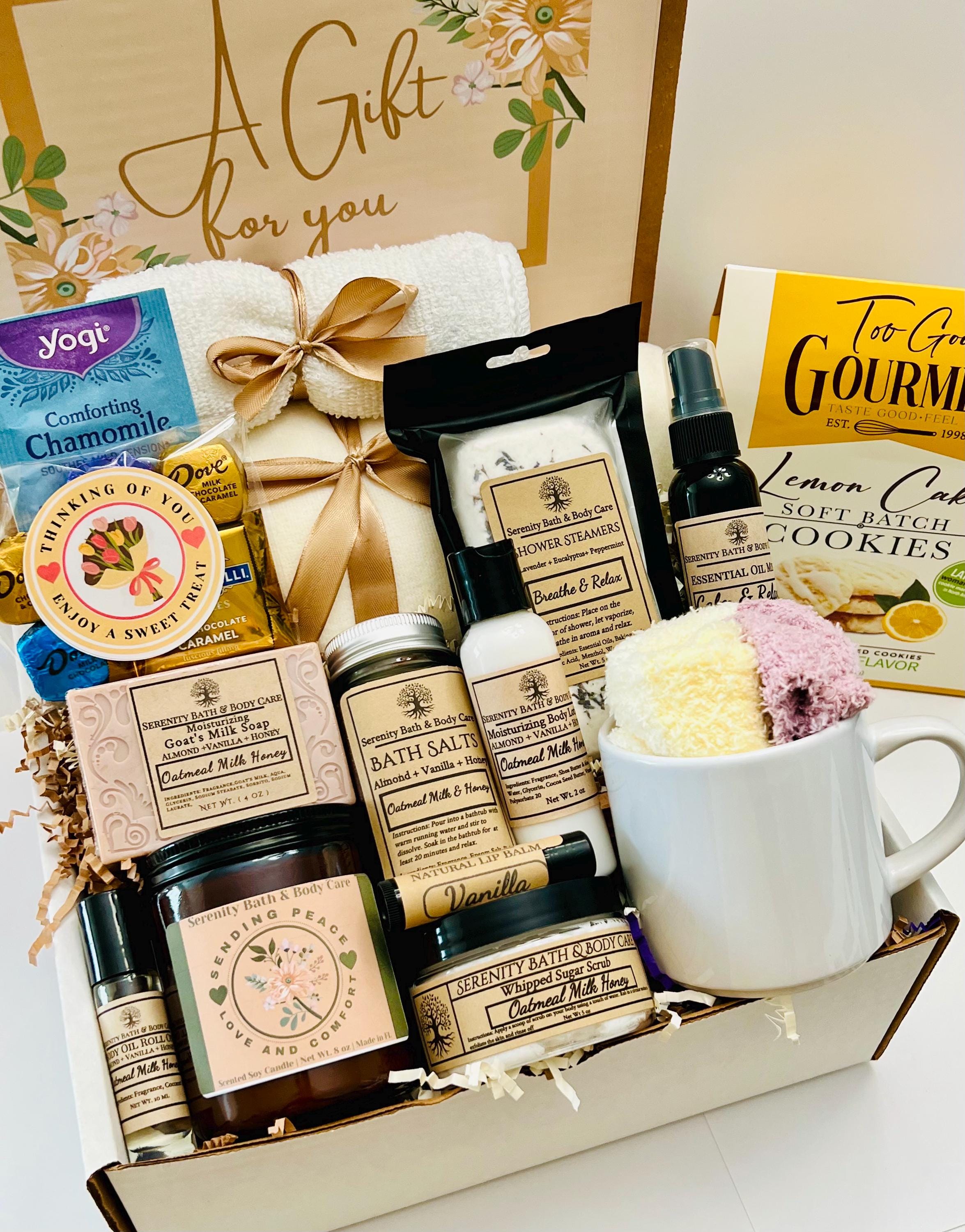 Comforting Sympathy Spa Basket, Bereavement Self-care Package for Grief ...