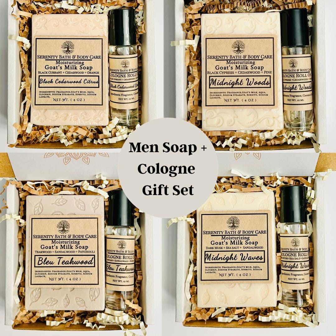 Holiday Deal – Men’s Soap + Cologne Gift Set 19.99 |spa Gift for Him ...