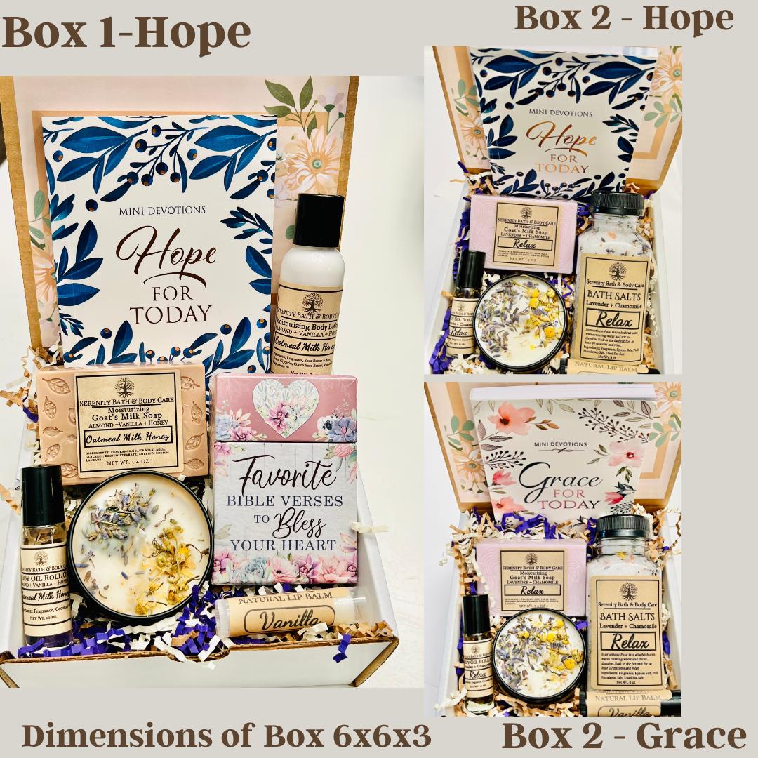 Christian Devotional Gift Box for Women, Bible Verse Cards, Grace ...