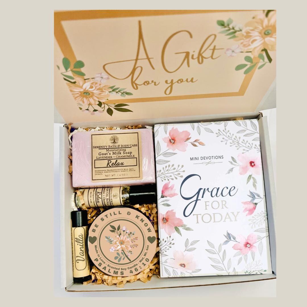 Christian Devotional Gift Box for Women, Birthday Gift, Encouragement ...