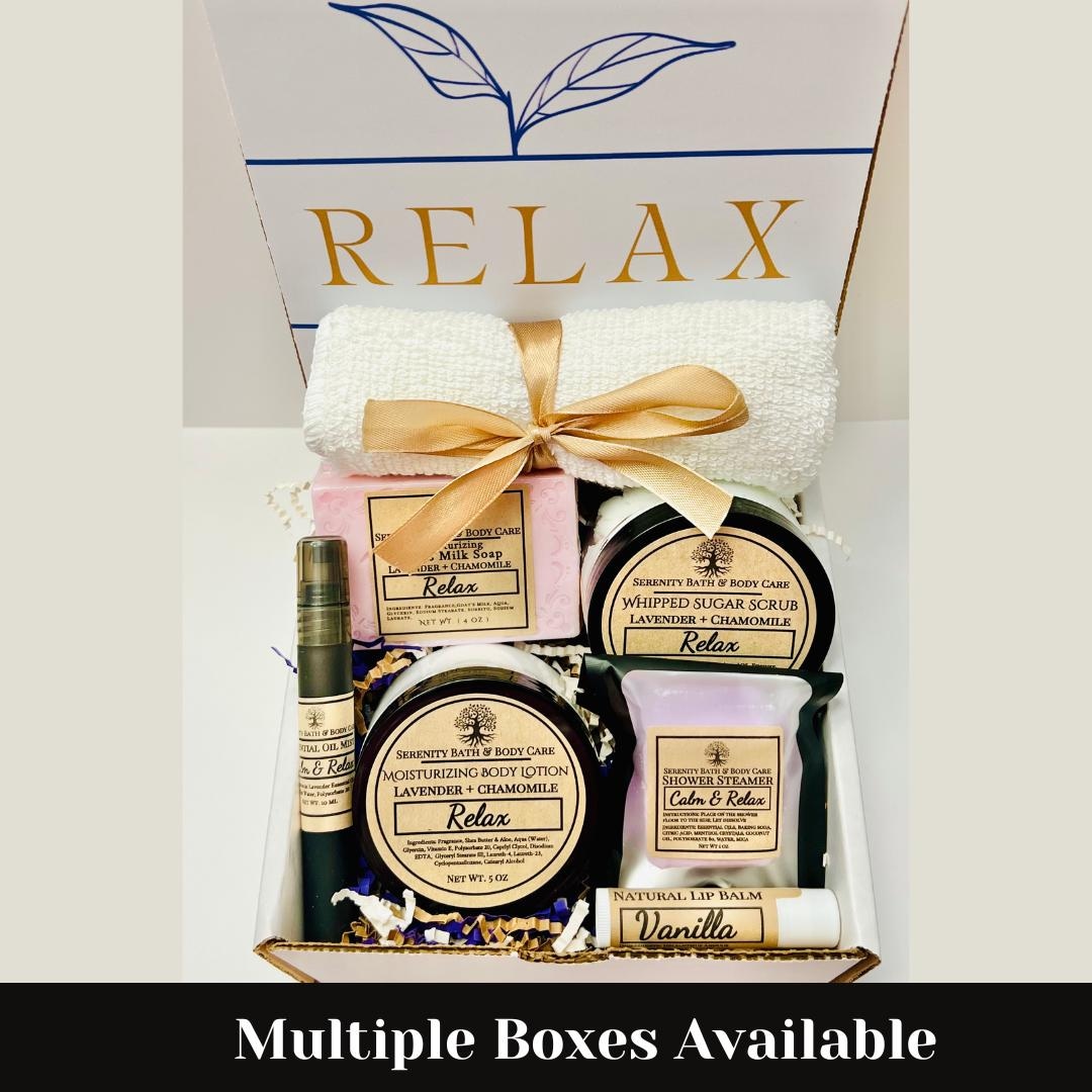 Relax Self Care Spa Gift Box for Mom, Sister, Friend, Employee ...