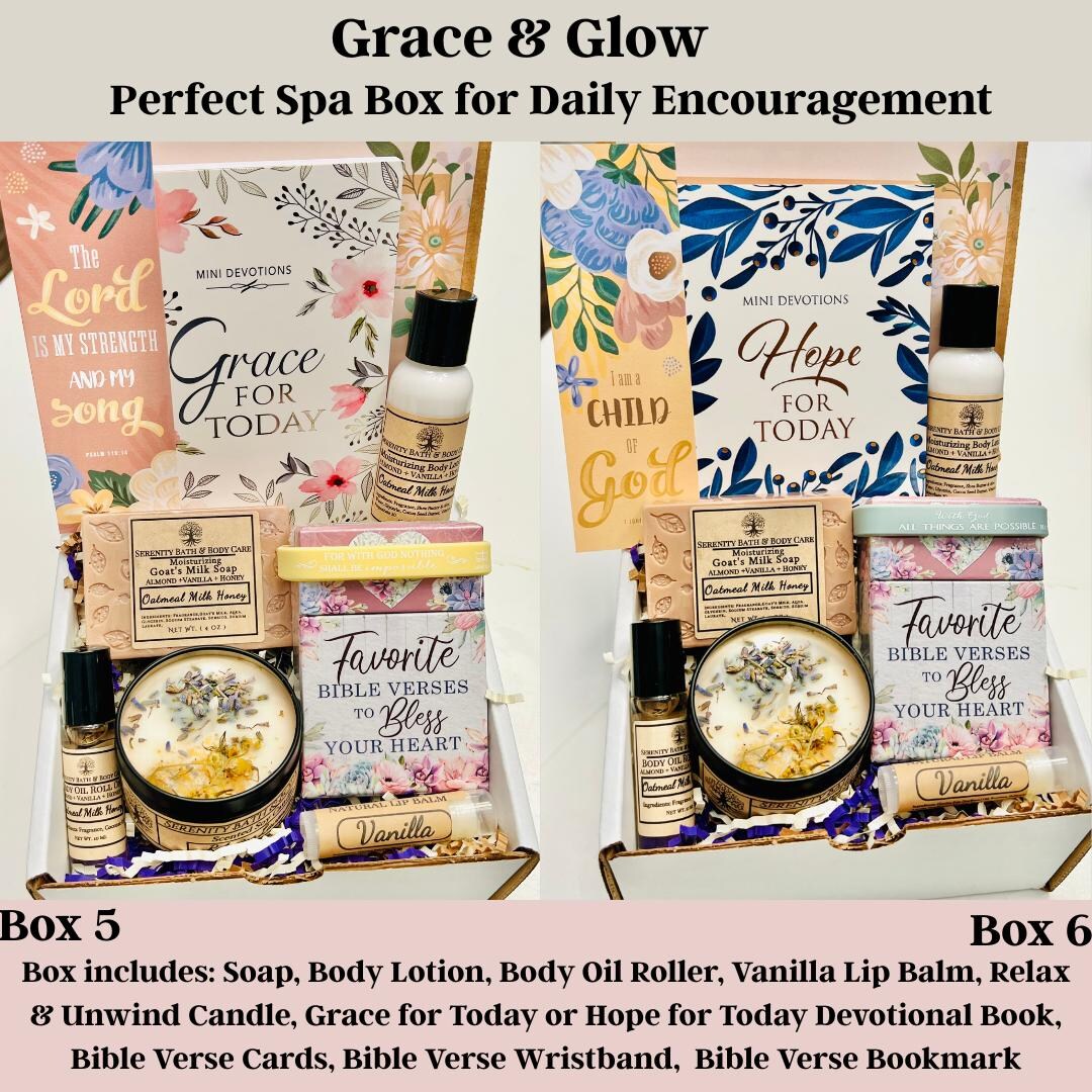 Christian Devotional Self Care Gift Box for Women, Bible Verse, Prayer ...