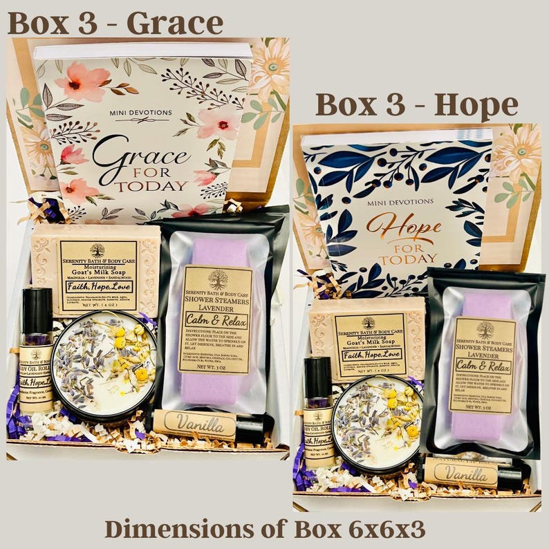 Christian Devotional Gift Box for Women, Bible Verse Cards, Grace ...
