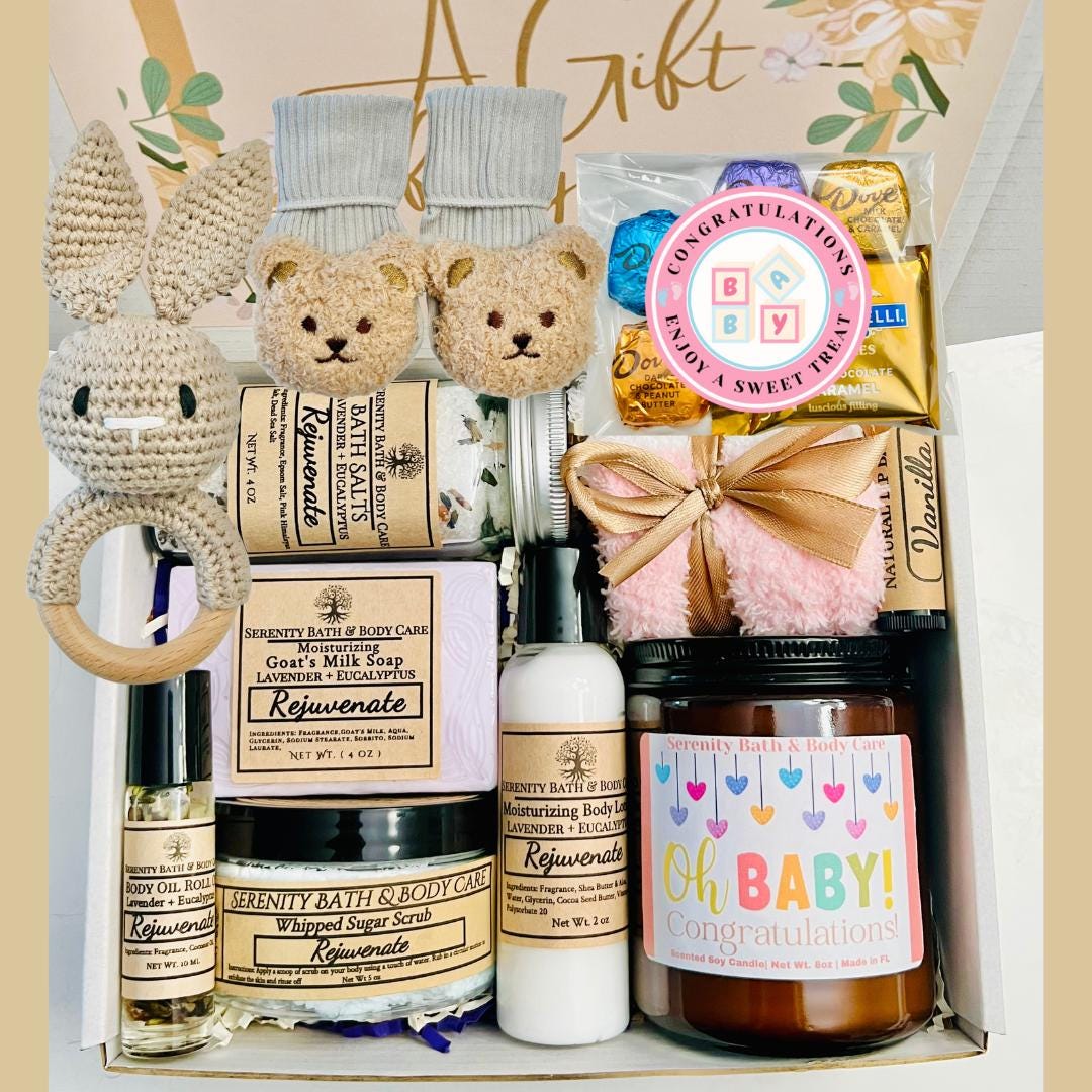 New Mom Gift Box, Pregnancy Care Package, New Baby Gift, Baby Shower ...