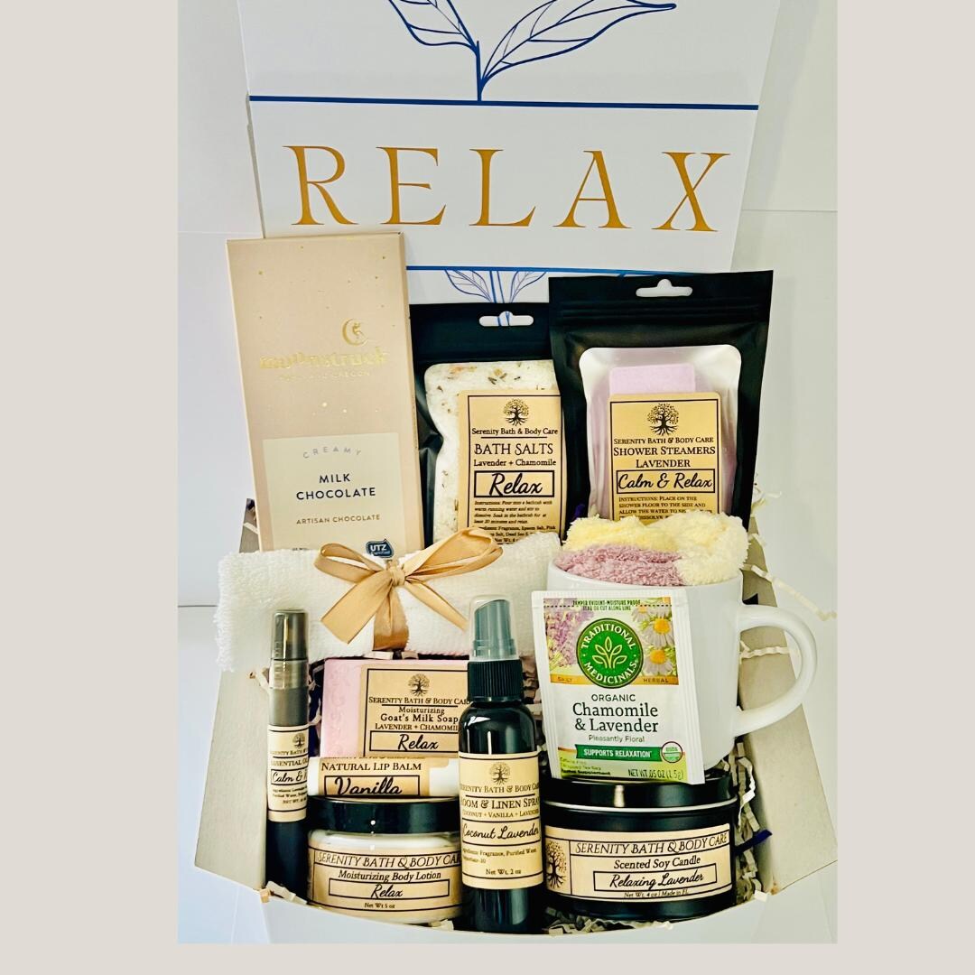 Relaxation Self Care Gift for Women, Spa Gift Box for Her, Christmas ...