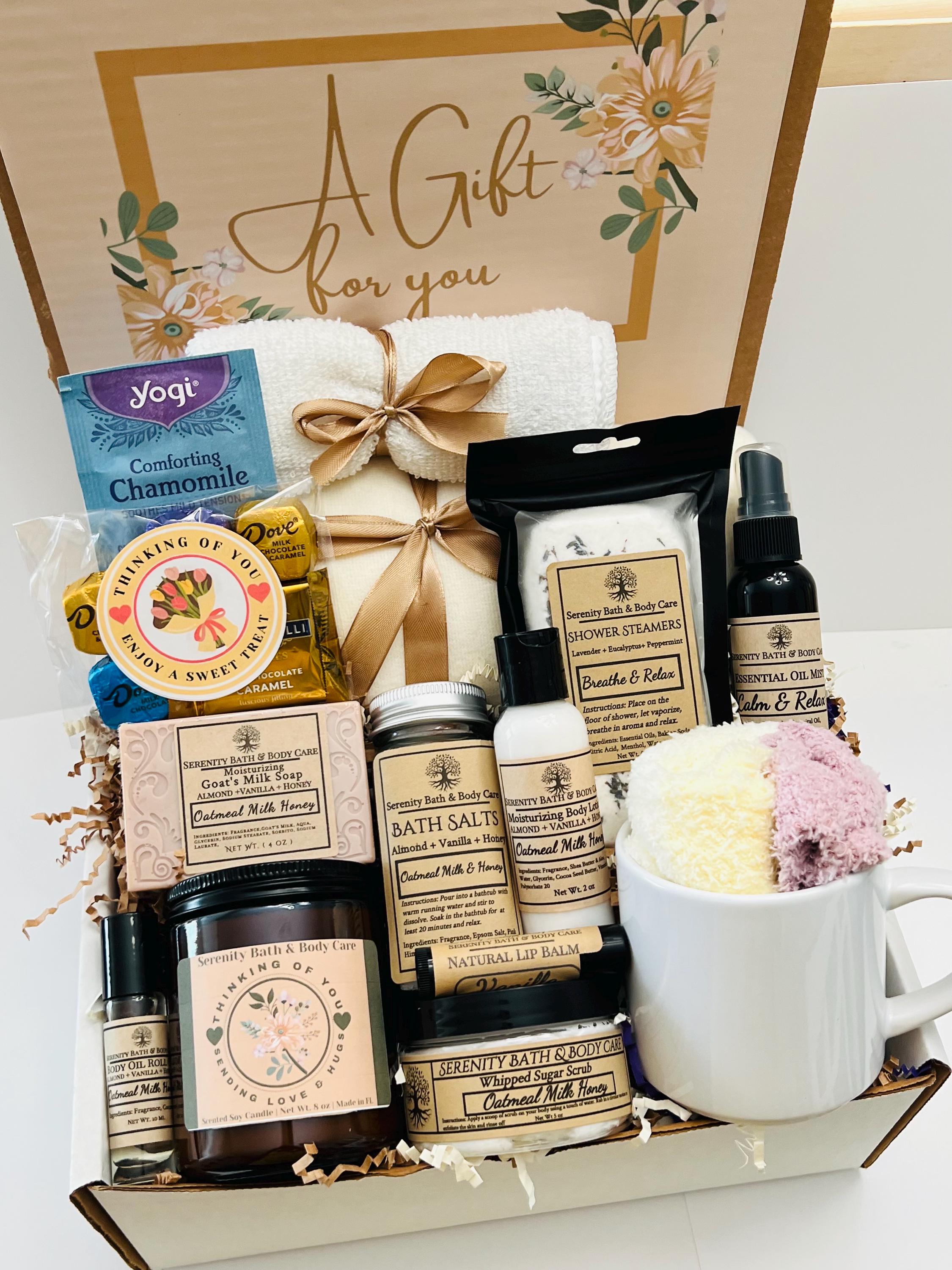 Comforting Sympathy Spa Basket, Bereavement Self-care Package for Grief ...