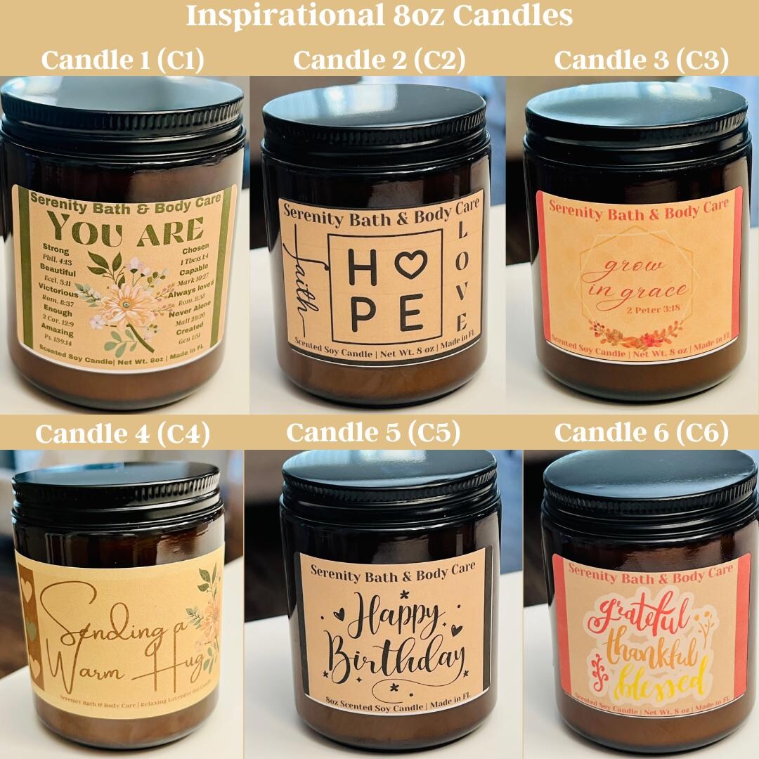 Build a Box-candle Gifts| Scented Soy Candles| 8oz Soy Candles ...