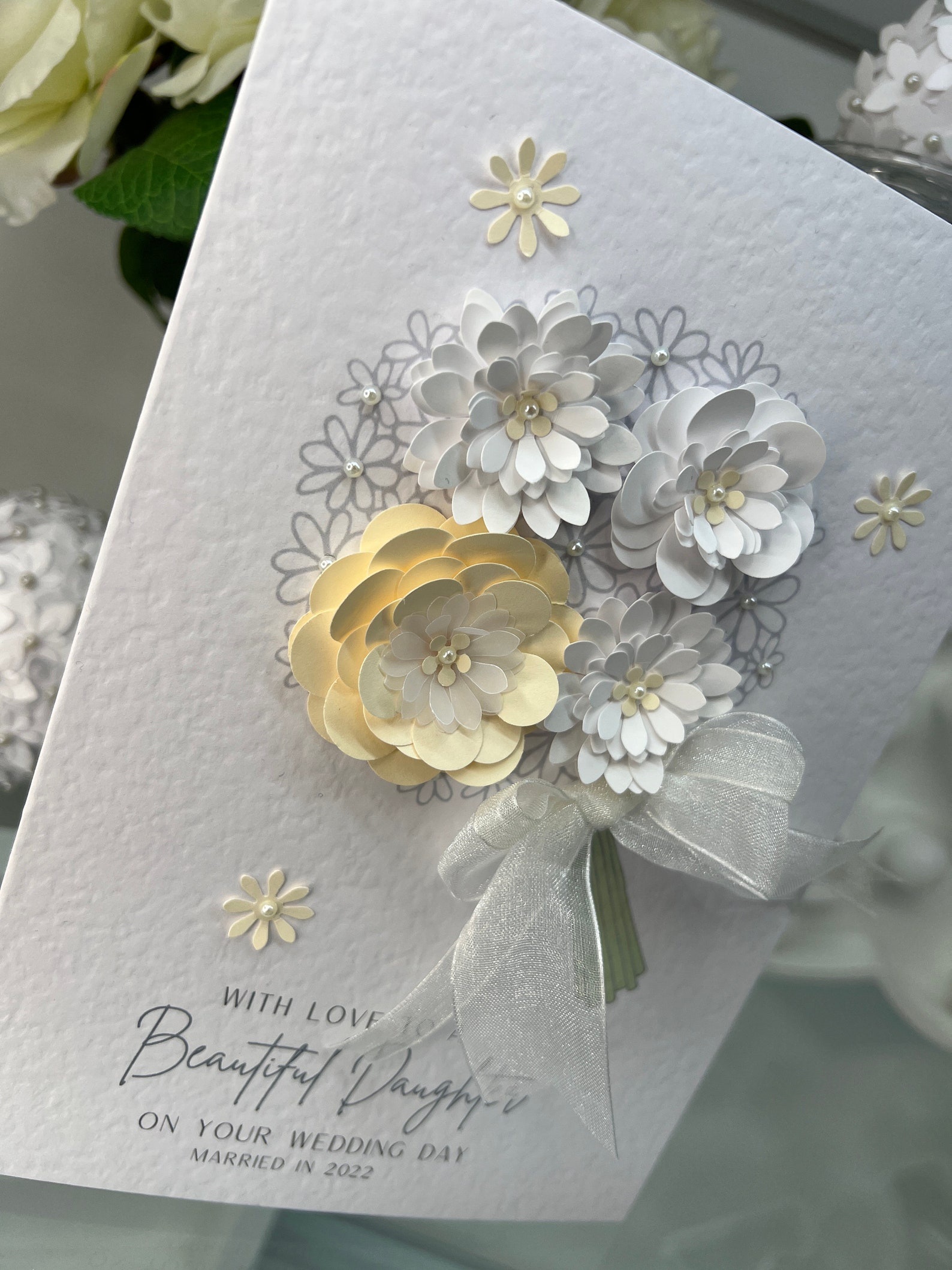 Daughter Wedding Day Card, Daughter Wedding Card, Bride Card, Bride ...