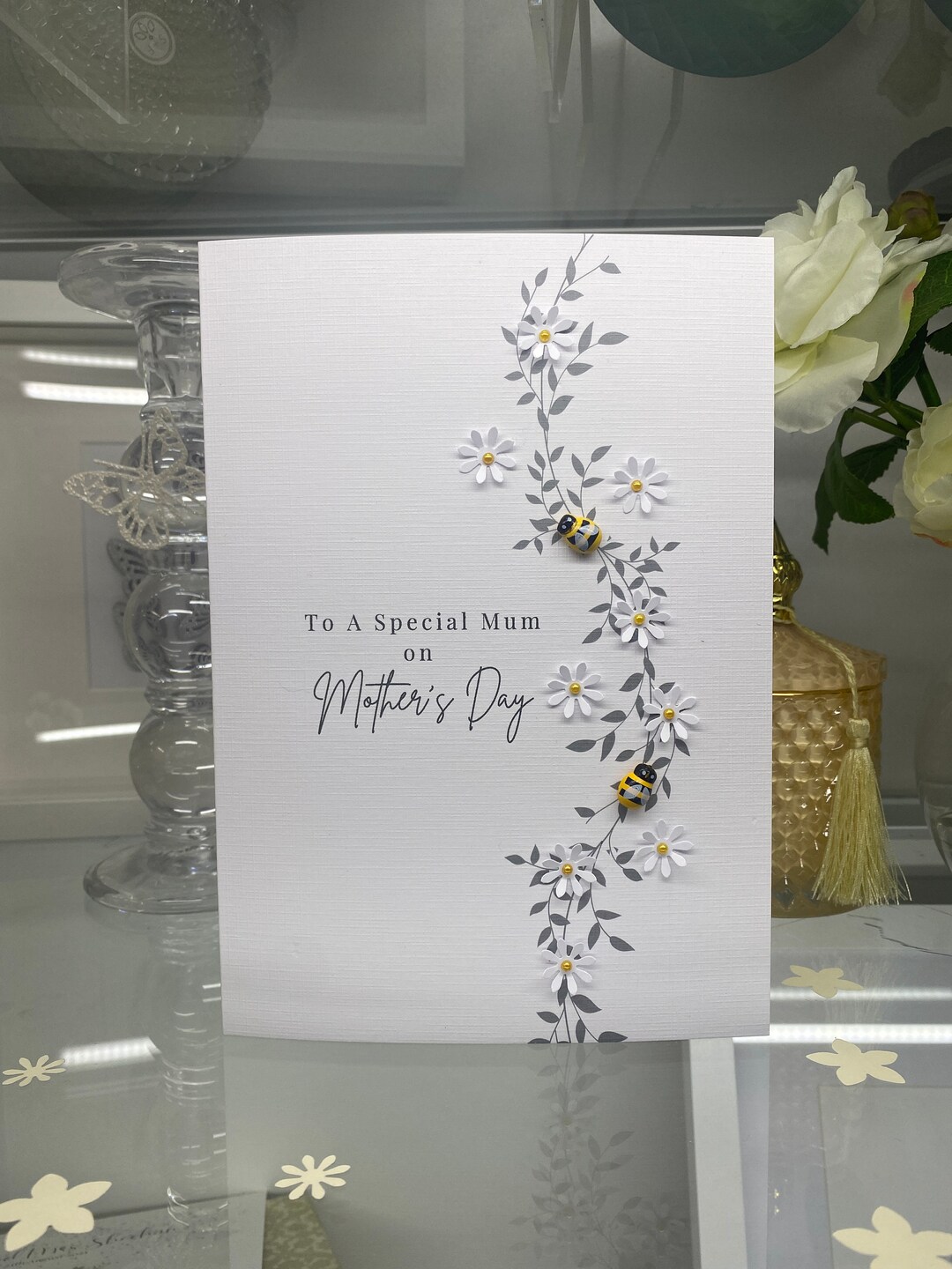 Mother's Day Card, Handmade Mother's Day Card, Bee Mother's Day Card ...