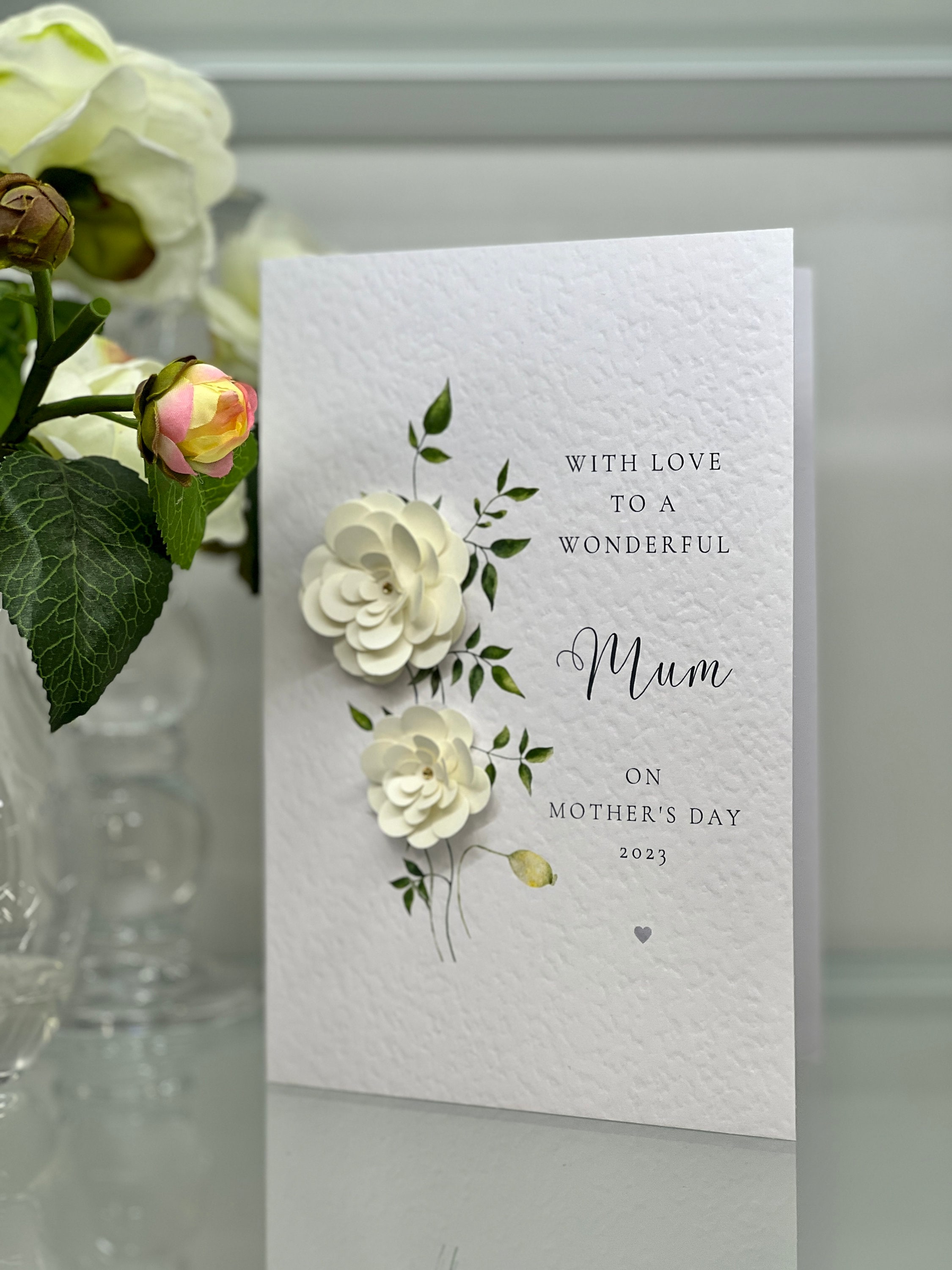 Mother's Day Card, Handmade Mother's Day Card, Special Mum Card, 3D ...