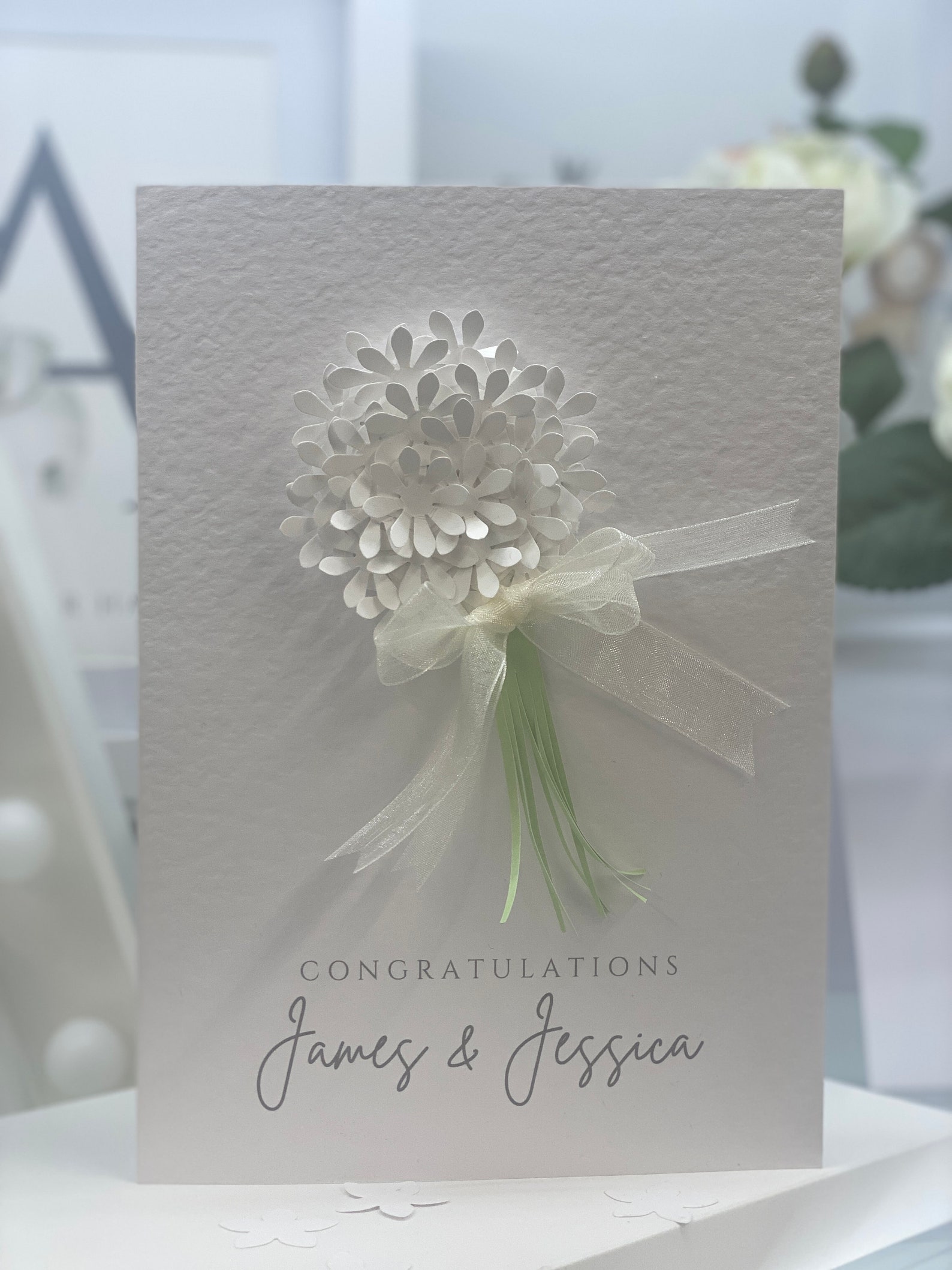 Personalised Wedding Card Luxury Wedding Cards Special | Etsy