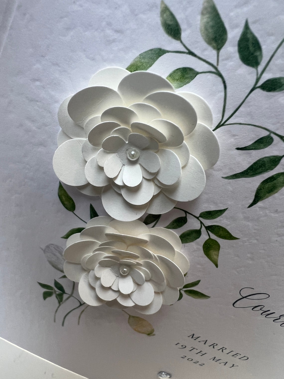 Personalised Wedding Card Handmade Card Simple Wedding Card - Etsy