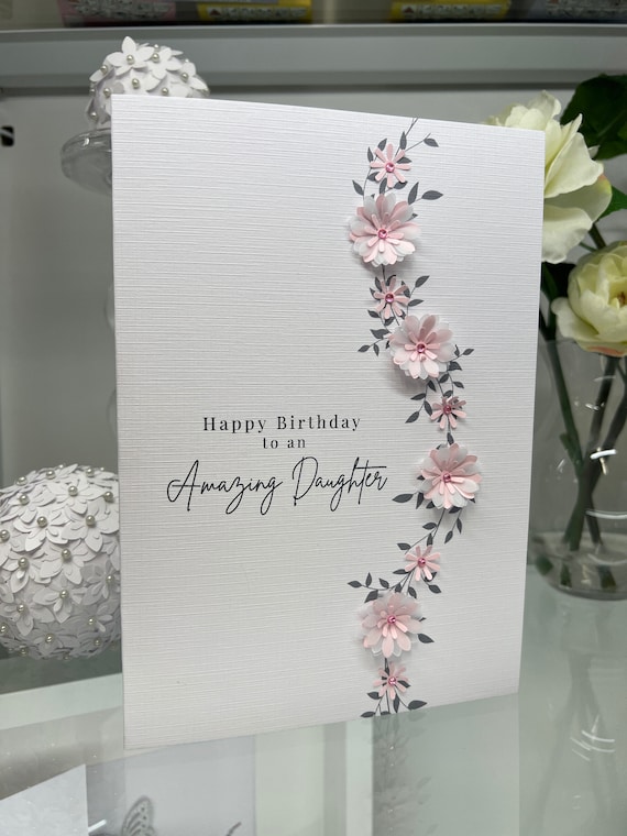 Daughter Happy Birthday Card Daughter Birthday Card Amazing - Etsy