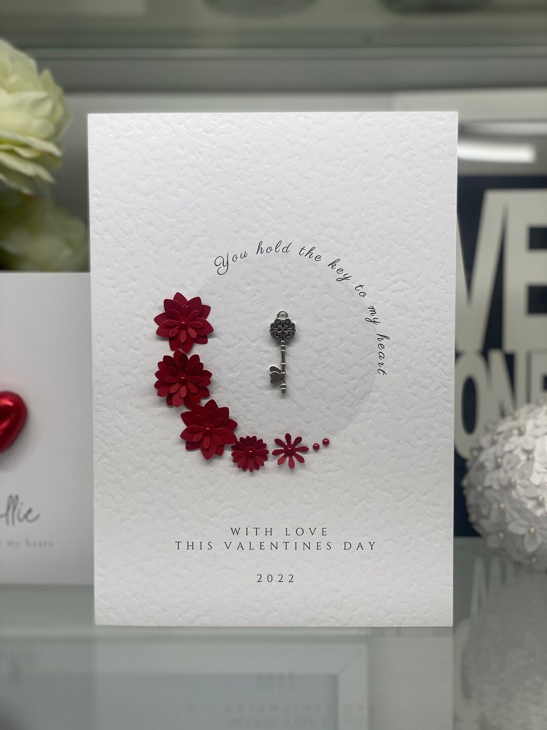 Valentine's Day Card for Her, Valentine's Card for Him, Key to My Heart ...