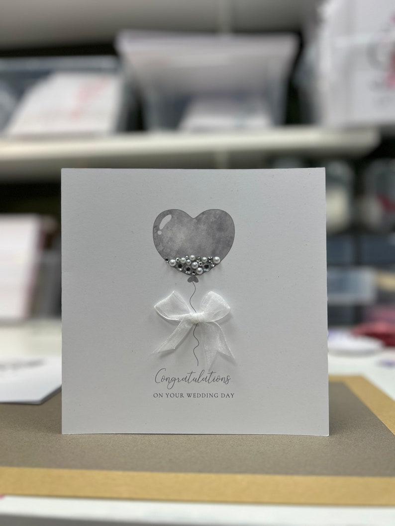 Personalised Wedding Card Simple Wedding Card Personalised - Etsy