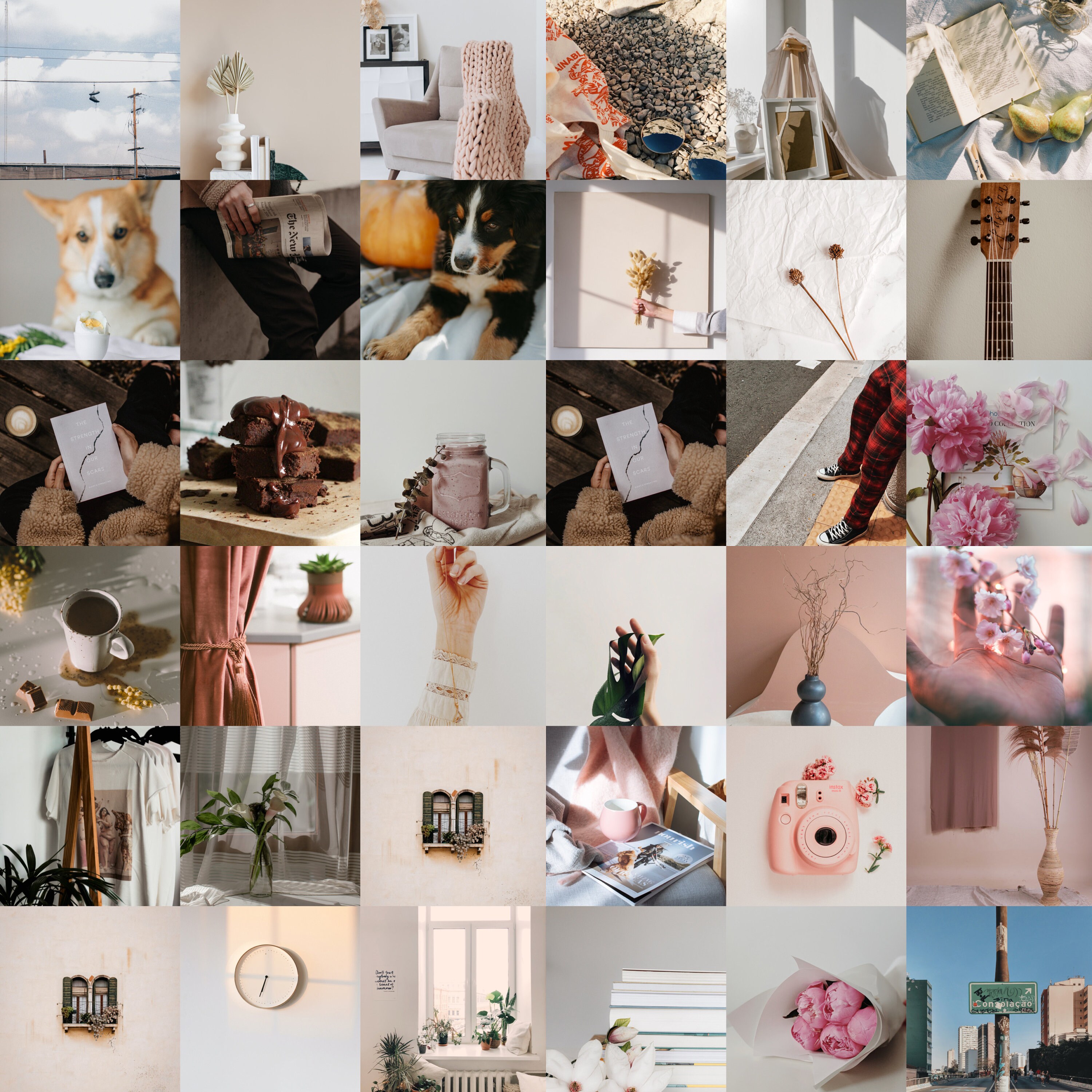 Wall collage kit photos collage aesthetic collage kit | Etsy