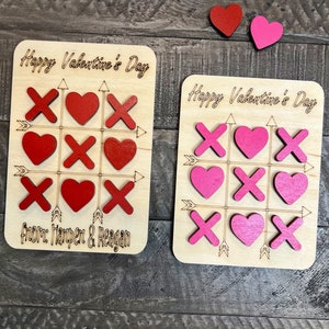Happy Valentines Tic Tac Toe Tic Tac Toe Valentine Card Valentine Cards ...