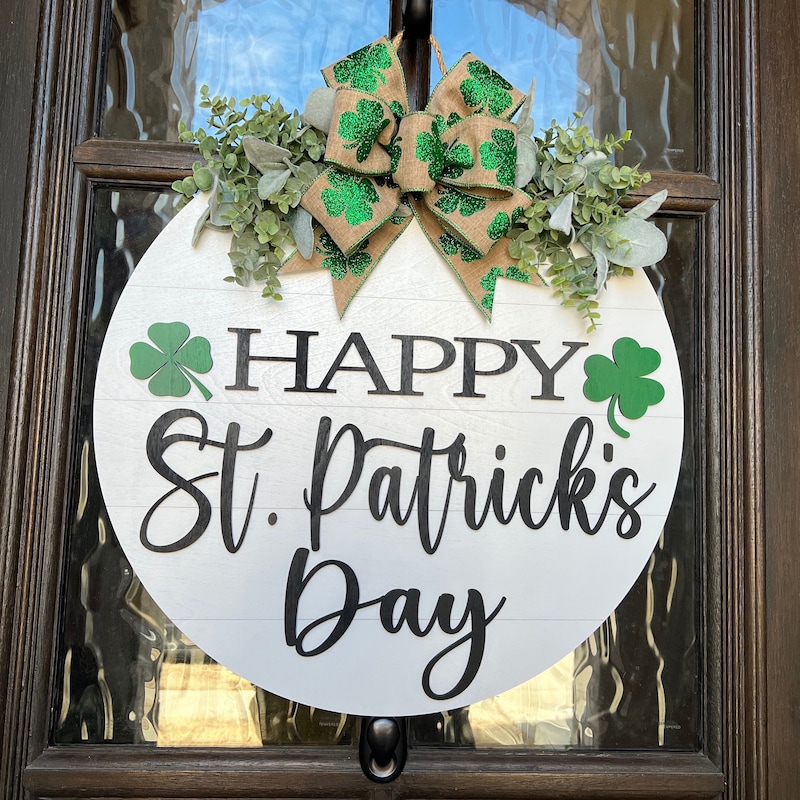 St Patrick Day Door Decor - Etsy