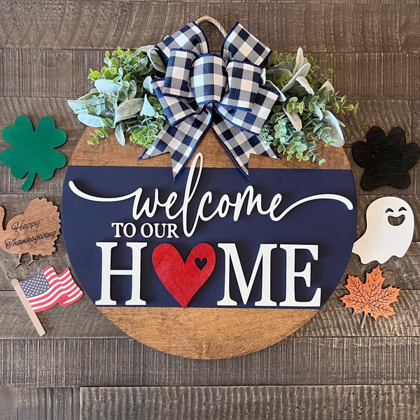 Interchangeable Welcome Sign - Etsy