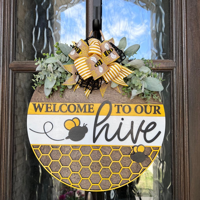Bee Door Sign - Etsy