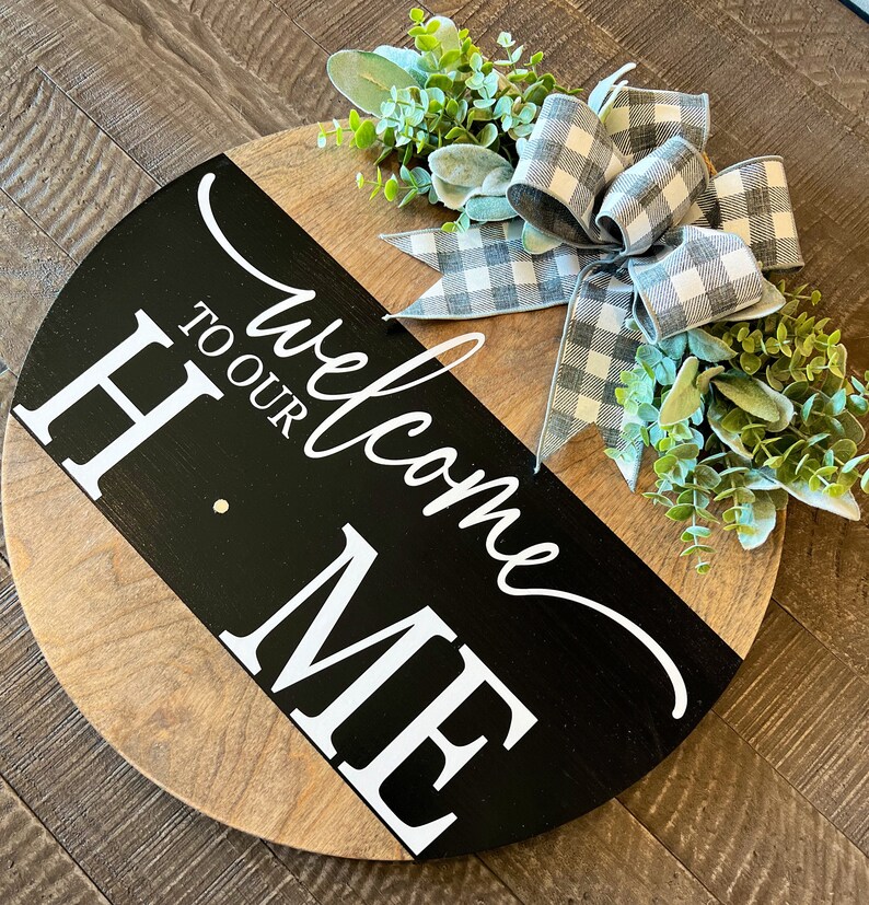 Interchangeable Welcome Sign Front Door Hanger Front Door - Etsy