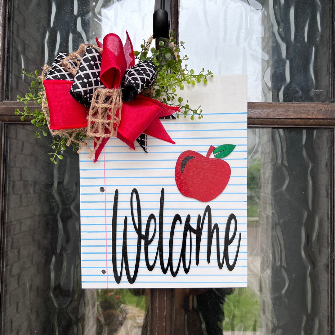 Teacher Welcome Sign Classroom Sign Classroom Welcome Sign Teacher Door ...