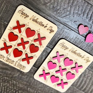 Happy Valentines Tic Tac Toe Tic Tac Toe Valentine Card Valentine Cards ...