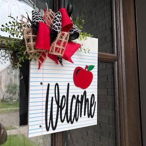 Teacher Welcome Sign Classroom Sign Classroom Welcome Sign Teacher Door ...