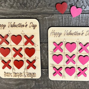 Happy Valentines Tic Tac Toe Tic Tac Toe Valentine Card Valentine Cards ...