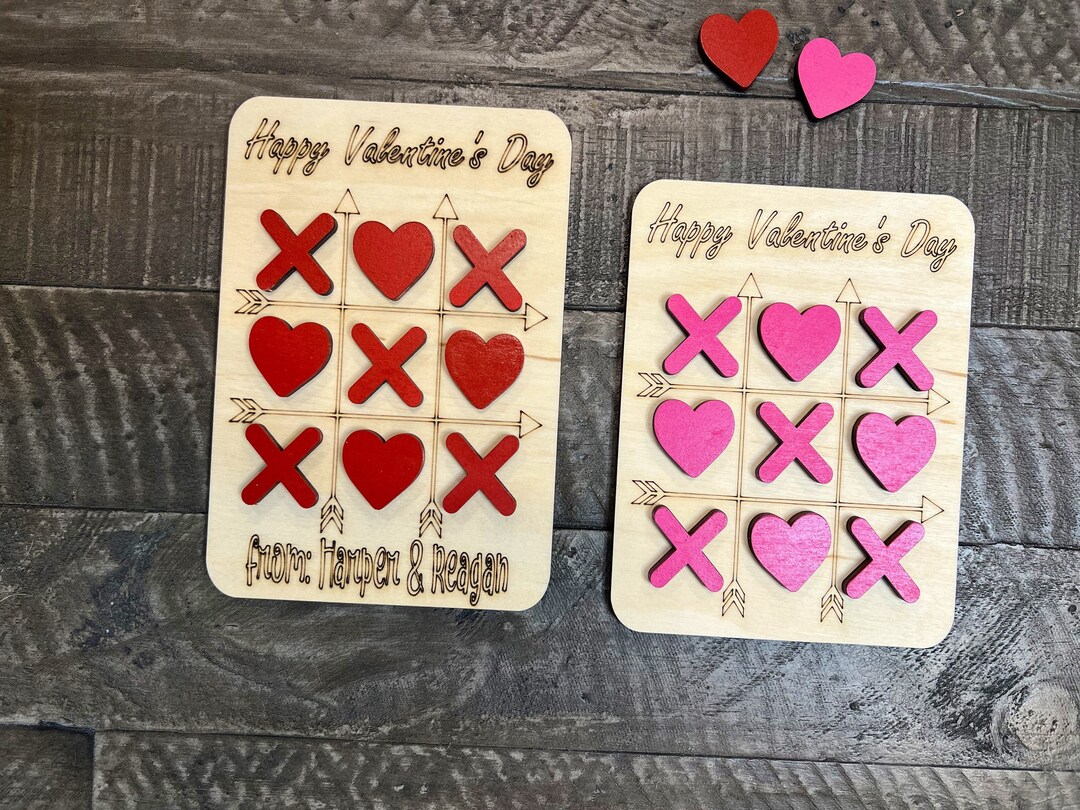 Happy Valentines Tic Tac Toe Tic Tac Toe Valentine Card Valentine Cards ...