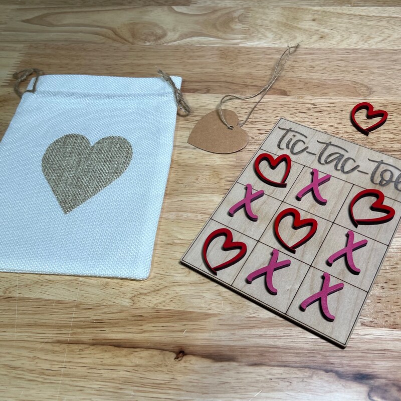 Heart Tic Tac Toe - Etsy