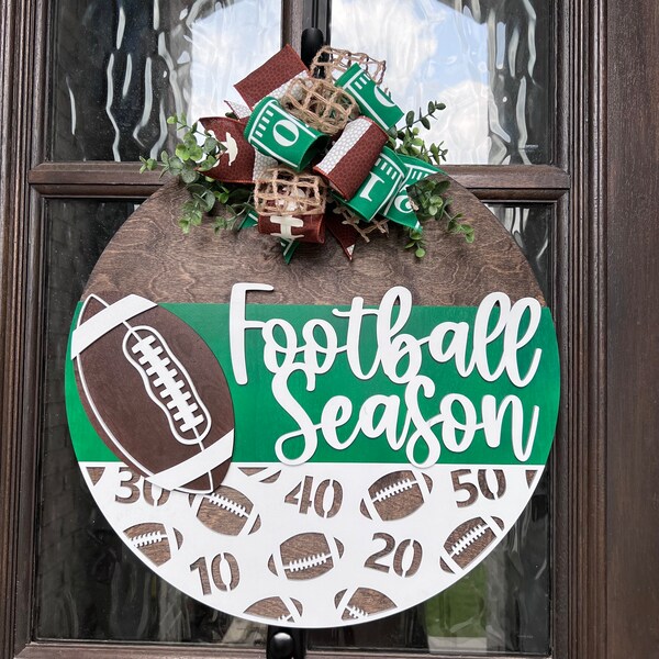 Football Door Sign - Etsy