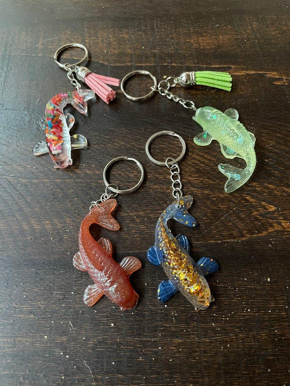 Custom Koi Fish Keychain - Etsy