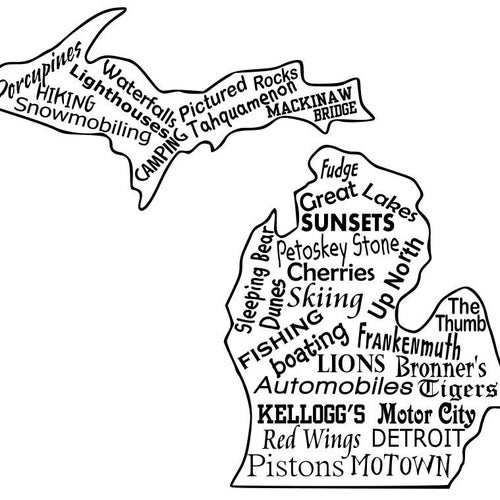 Native Michigan Laser Cut SVG File - Etsy