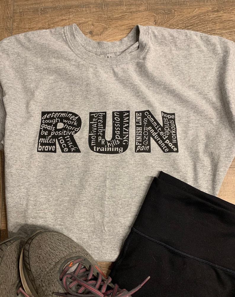 Motivational Running Words Cut File - Etsy
