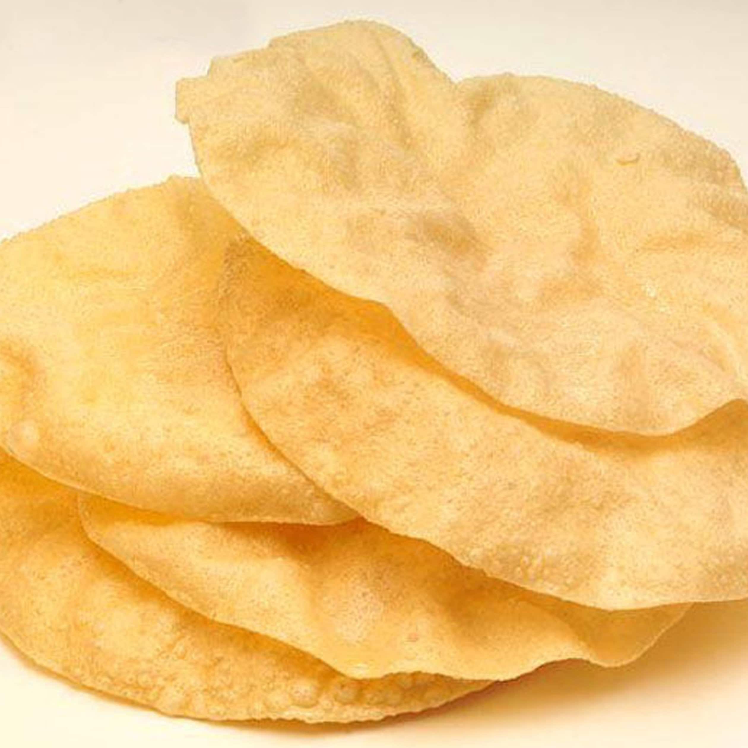 Papadum Papad Crisp Cracker Snack Food Round Flatbread Papal Indian Sri ...