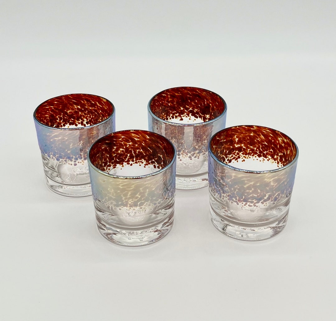 Gold Ruby Set of 4 Rocks Glasses Great Deal FREE Shipping - Etsy